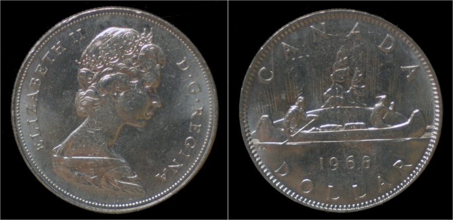 Canada 1 dollar 1968- voyageur. | North & Central American and ...