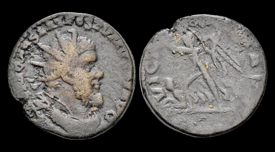 Postumus AE dupondius Victory advancing left | Roman Imperial Coins
