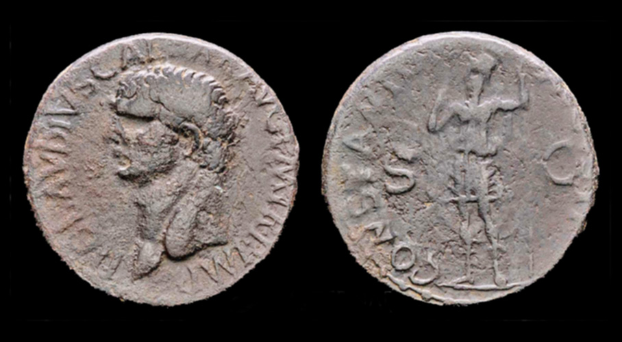 Claudius AE As Constantia standing left | Roman Imperial Coins