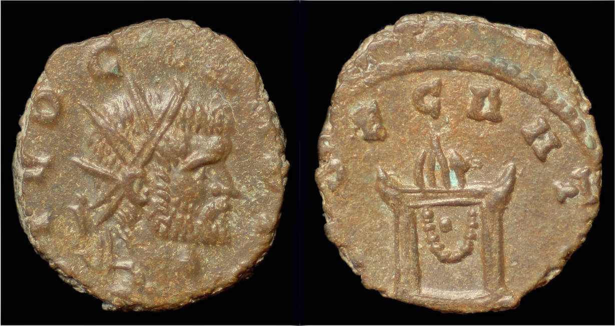 Divo Claudius II Gothicus billon antoninianus flaming altar | Roman ...