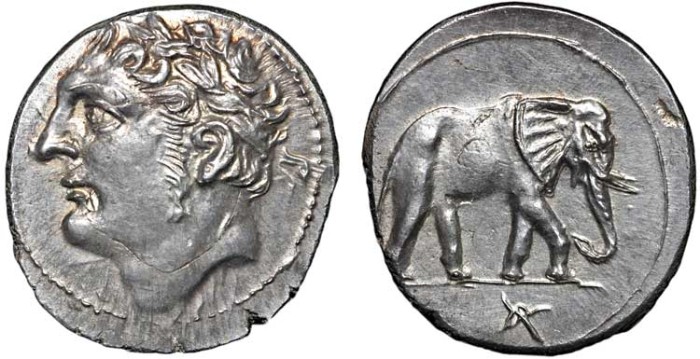 Well-preserved silver coin of Hamilcar Barca as Hercules found in Spain ...
