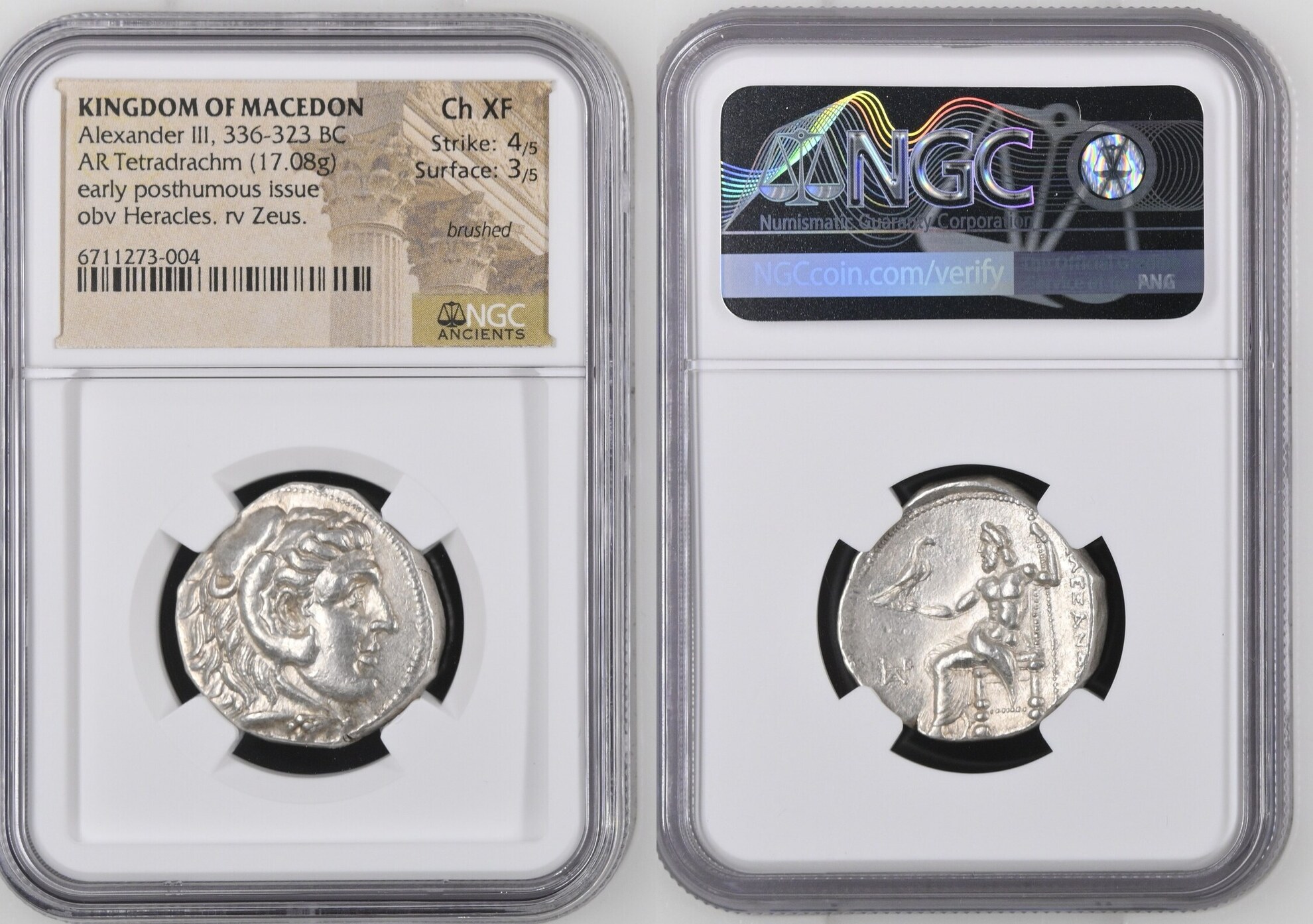 Kings of Macedon. Alexander III, the Great (336-323 BC). AR Tetradrachm ...