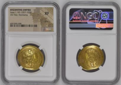 Isaac I Comnenus (AD 1057-1059). AV histamenon nomisma (26mm, 6h). NGC XF,