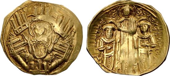 Andronicus II Palaeologus with Michael IX (AD 1295-1320). AV/EL ...