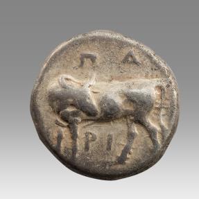 MYSIA, Parion. 4th century BC. AR Hemidrachm (12mm, 2.41 gm). Gorgoneion