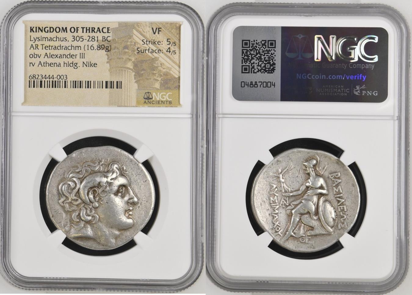 THRACIAN KINGDOM. Lysimachus (305-281 BC). AR tetradrachm (32mm, 16.89 ...