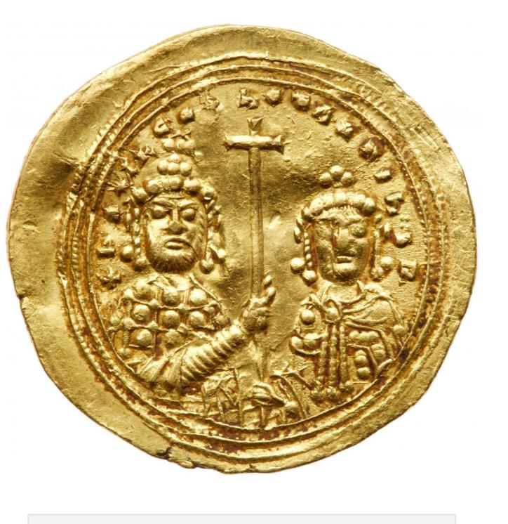 Basil II Bulgaroktonos. Gold Histamenon Nomisma (4.42 g), 976-1025 ...