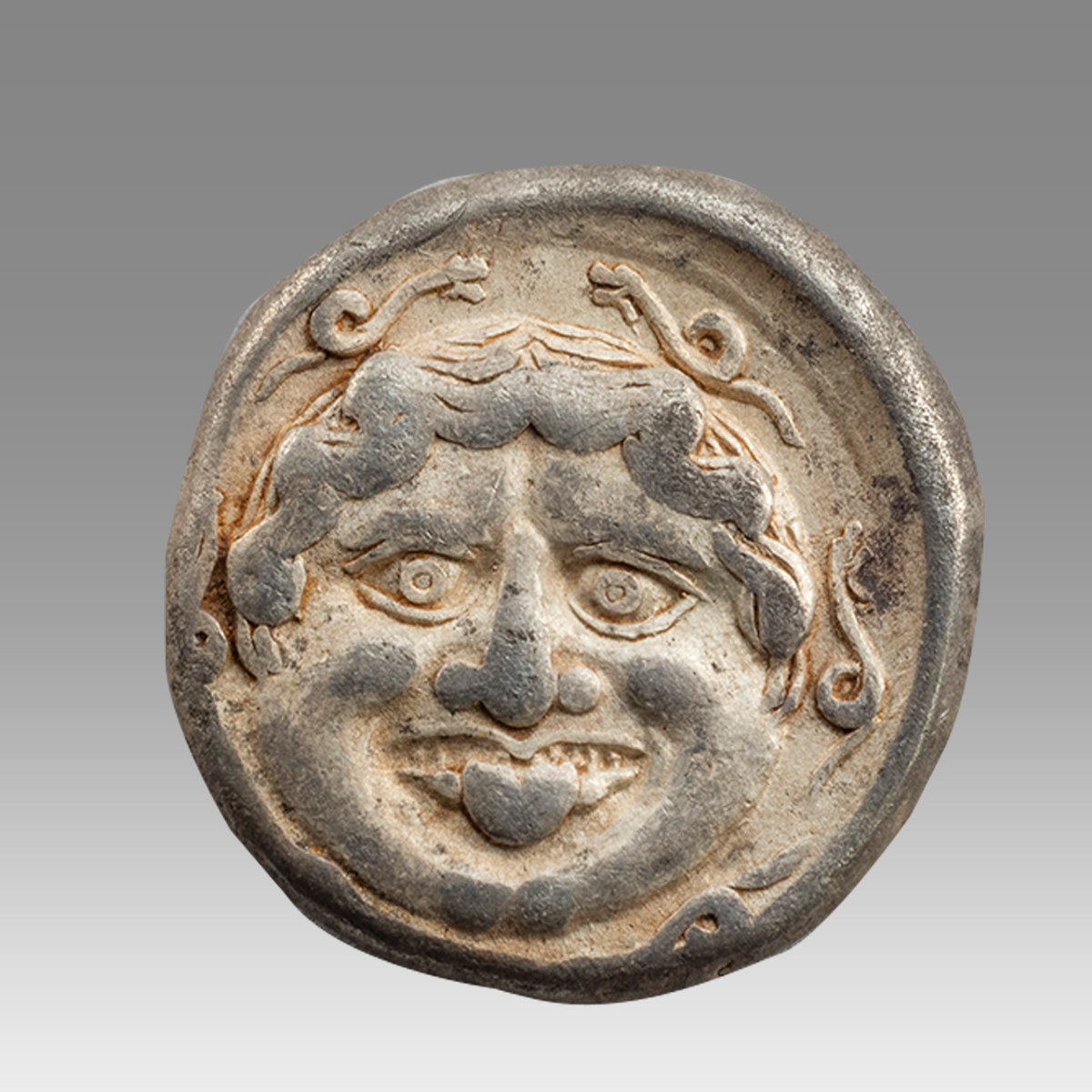 MYSIA, Parion. 4th century BC. AR Hemidrachm (12mm, 2.41 gm). Gorgoneion