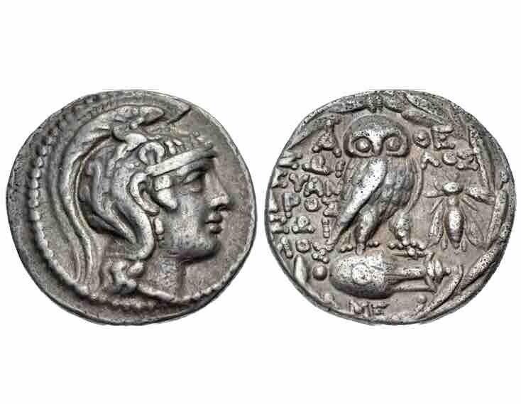 ATTICA, Athens. Circa 165-42 BC. AR Tetradrachm (29.5mm, 16.64 g, 12h ...
