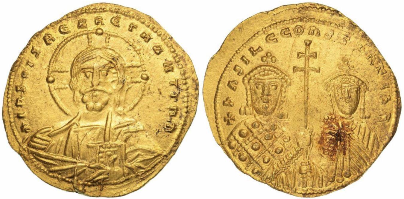 Byzantine Empire, Constantine VII Porphyrogenitus, with Romanus II (955-959), AV Solidus,