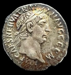 Roman Empire, Trajan Silver Denarius – Rome Mint, Circa AD 100, Choice VF
