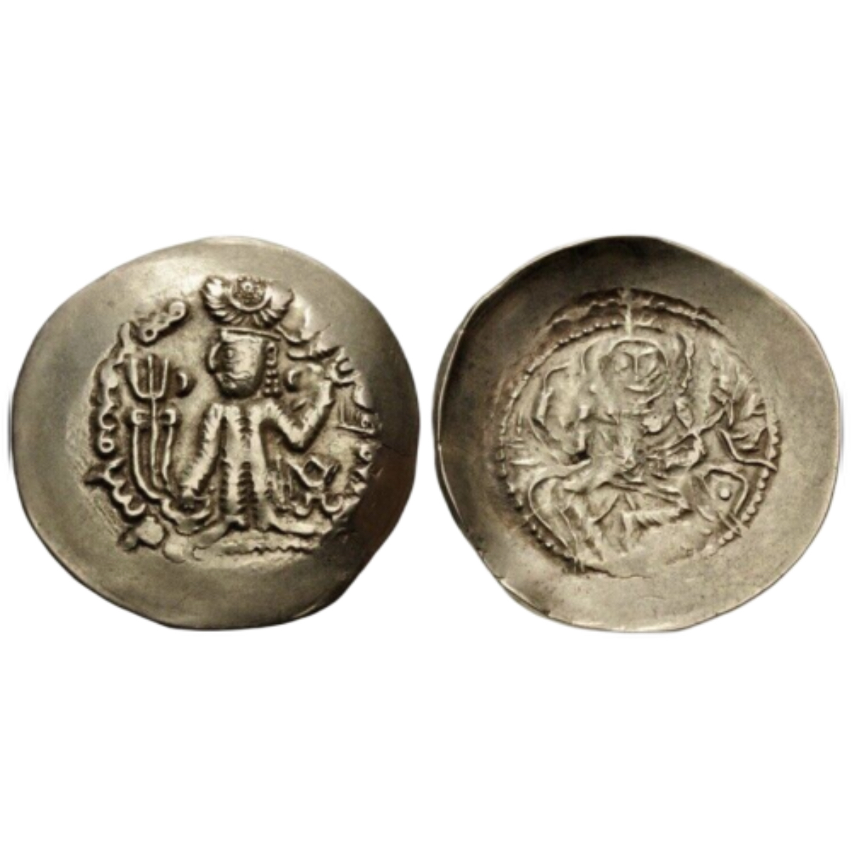 HUNNIC TRIBES, Alchon Huns (Eastern). Adomano. Mid-late 5th century. AV ...