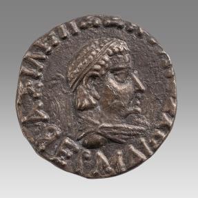 BAKTRIA, Indo-Greek Kingdom. Hermaios Soter. Circa 105-90 BC. AR ...