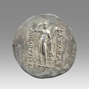 BACTRIA: Demetrios I, ca. 200-180 BC, AR tetradrachm (15.15g), Bop-1F ...