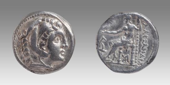 Alexander III the Great, AR Tetradrachm Macedonia, Amphipolis ...