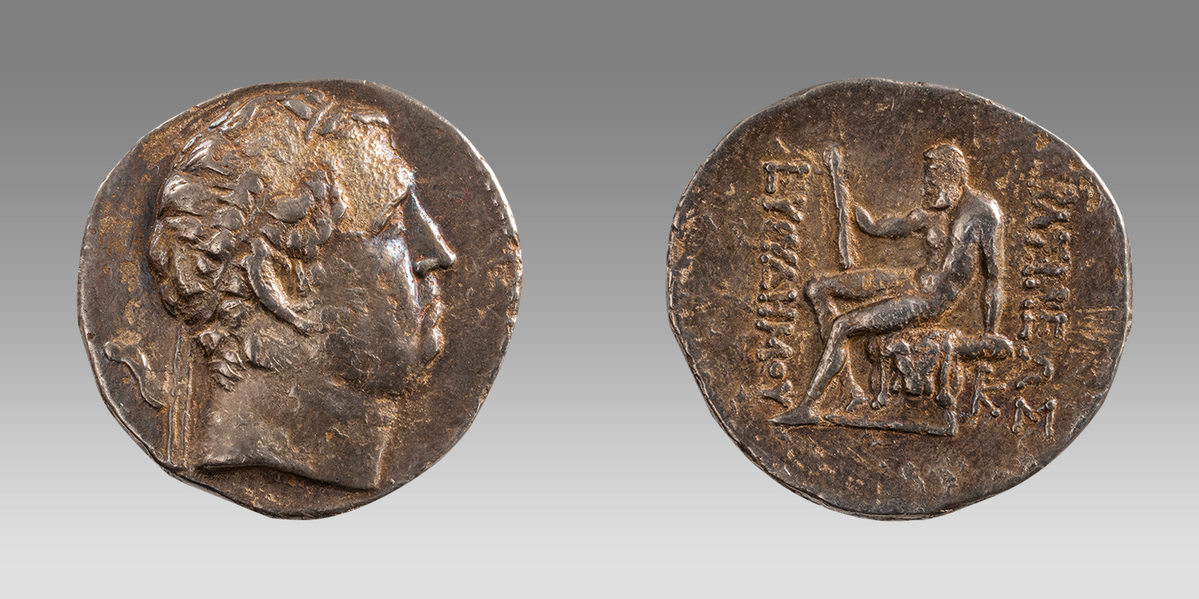 BAKTRIA, Greco-Baktrian Kingdom. Euthydemos I Theos Megas. Circa 225 ...