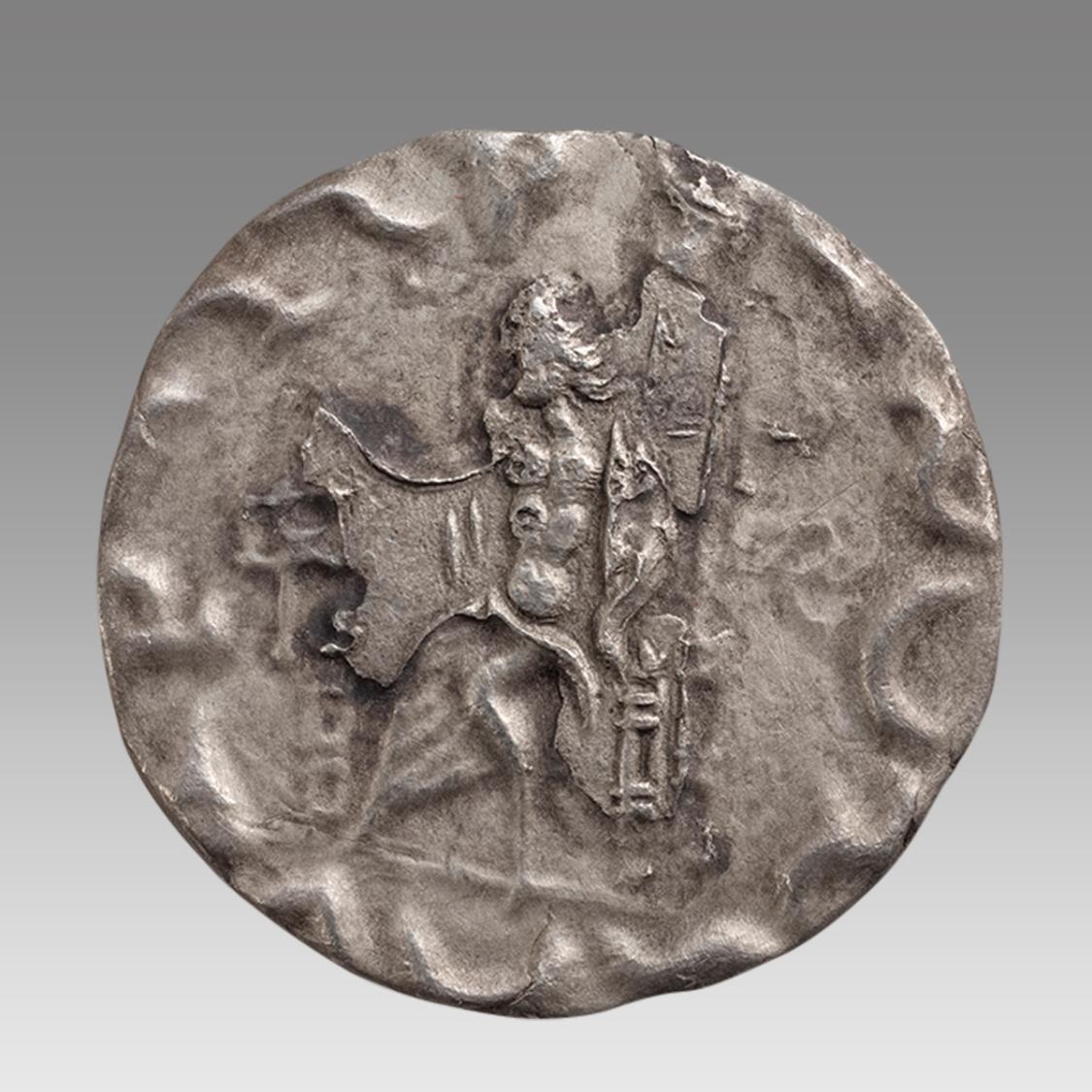 BAKTRIA, Indo-Greek Kingdom. Hermaios Soter. Circa 105-90 BC. AR ...