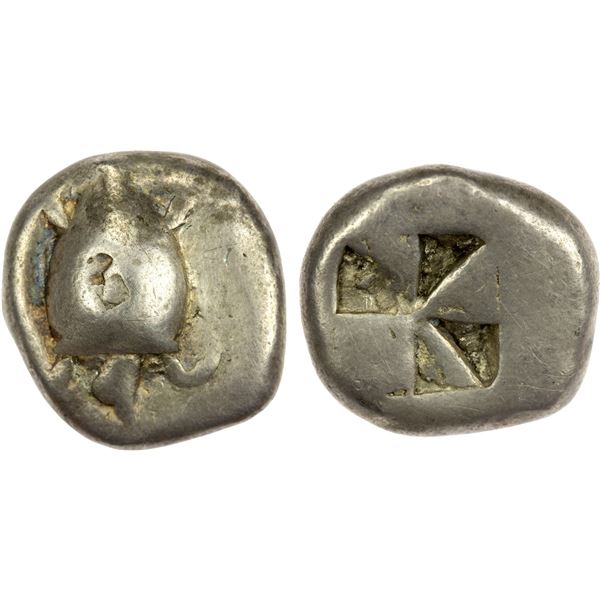 AEGINA: AR stater (12.03g), ca. 525-480 BC, HGC-6/429, Meadows Aegina ...