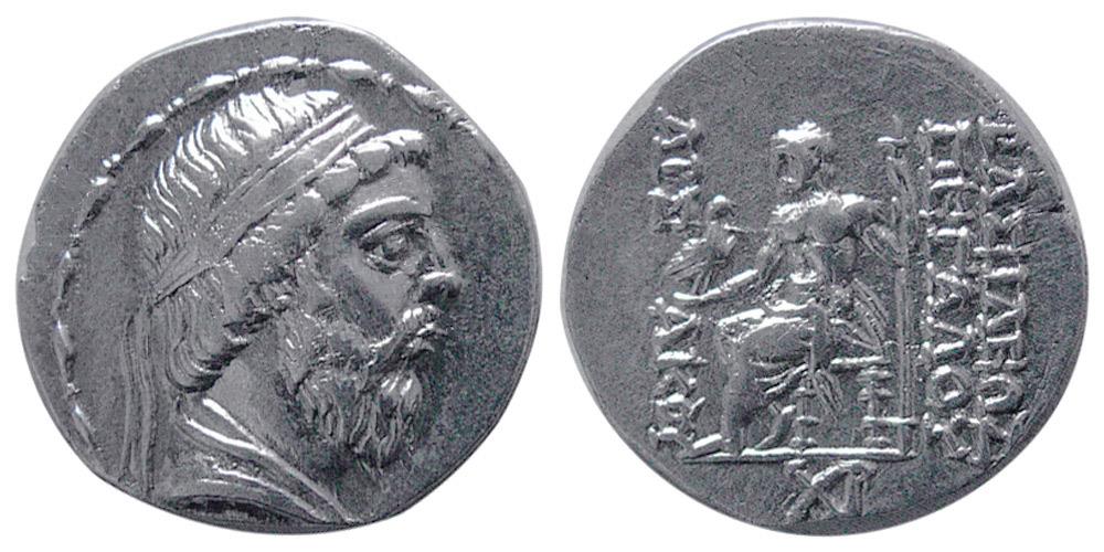 KINGS of PARTHIA, Mithradates I, 164-132 BC. AR Drachm. Extremely rare ...