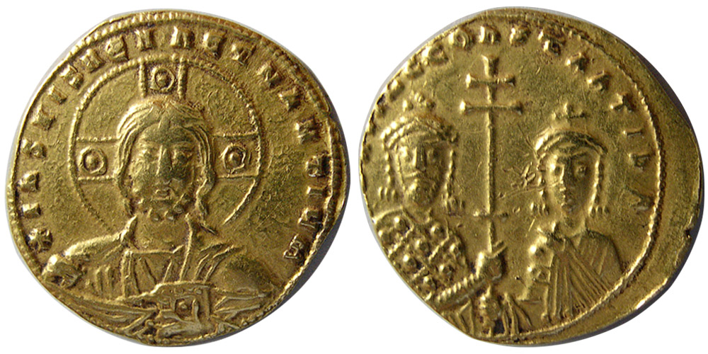 BYZANTINE EMPIRE; Basil II, with Constantine VIII, 976-1025 AD. Gold ...