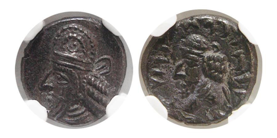 KINGS of PERSIS. Napad (Kapat). 1st century AD. AR Hemidrachm. NGC-AU.