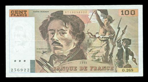 FRANCE: 1994 100 Frances banknote paper Money | World Paper Money