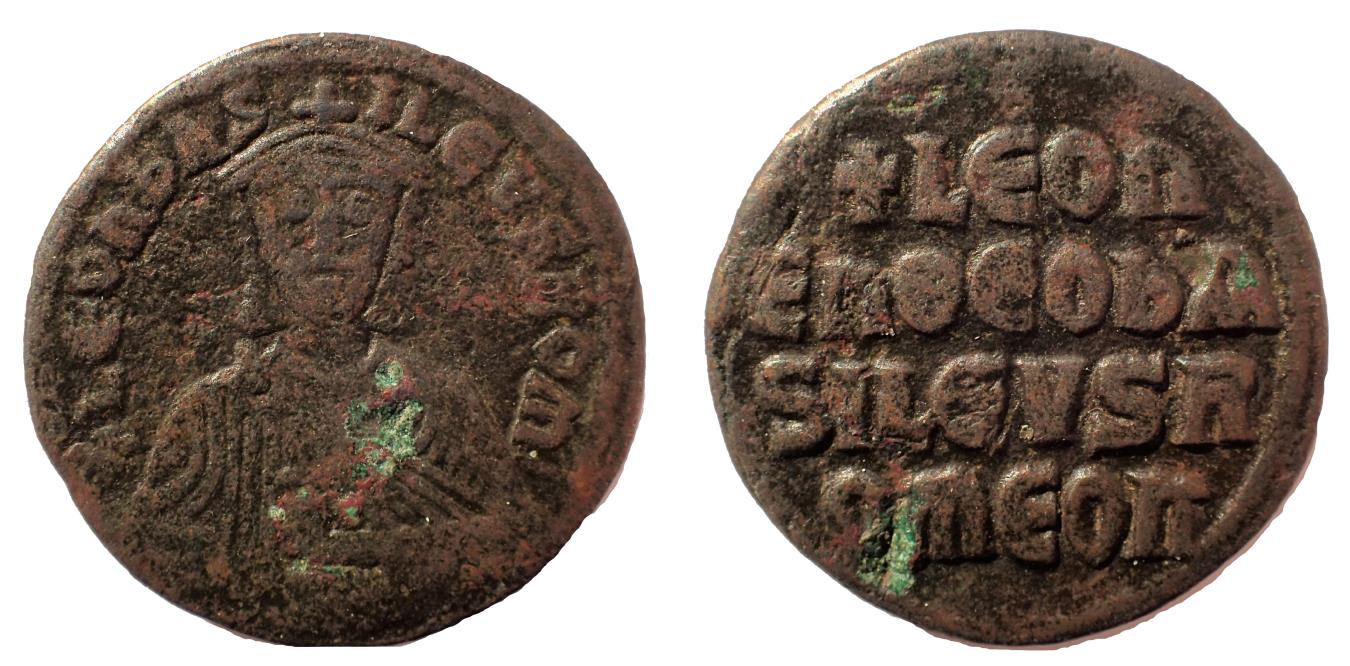 Leo VI, the Wise. 886-912 AD. Æ Follis | Roman Imperial Coins