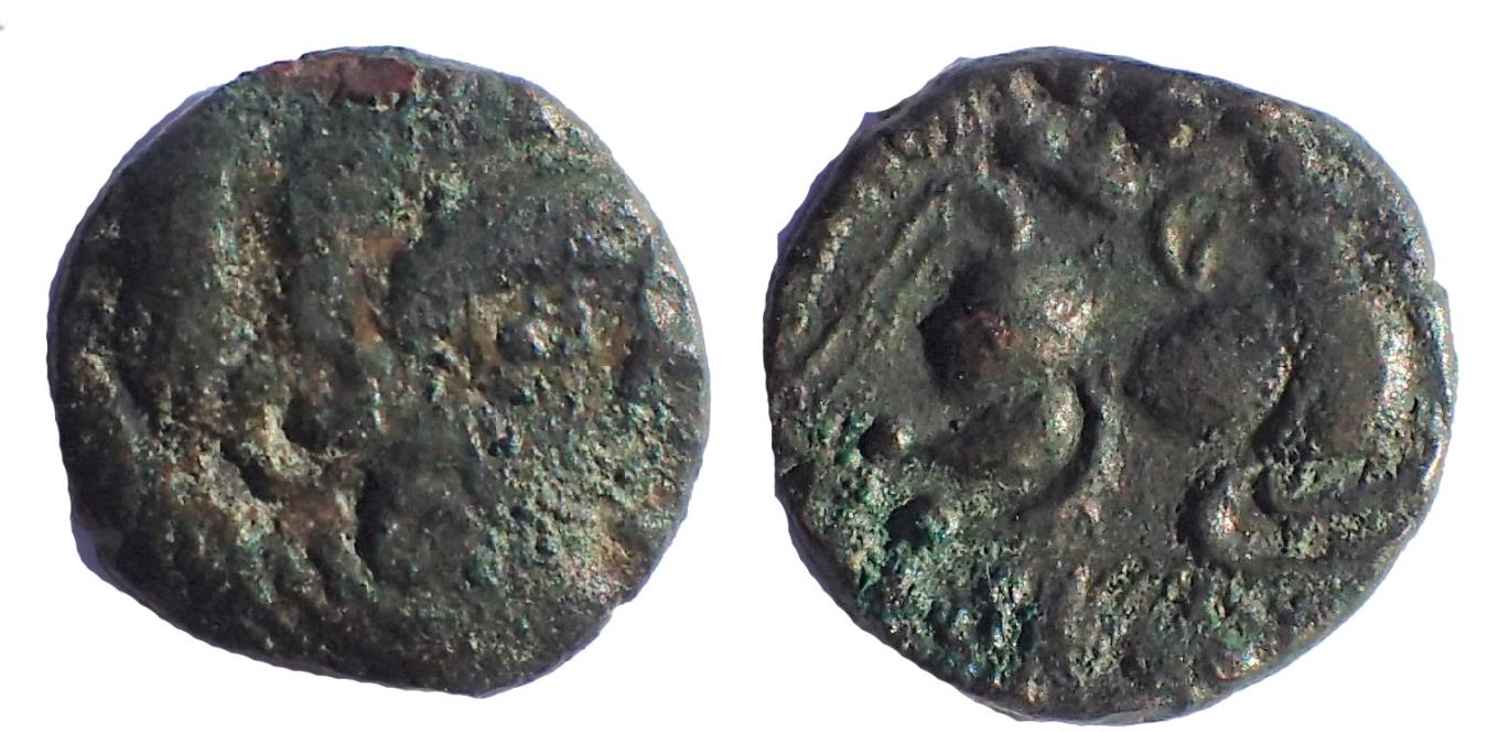 Gaul, Northwest. Coriosolites. Circa 100-50 BC. Ae 13 | Greek Coins