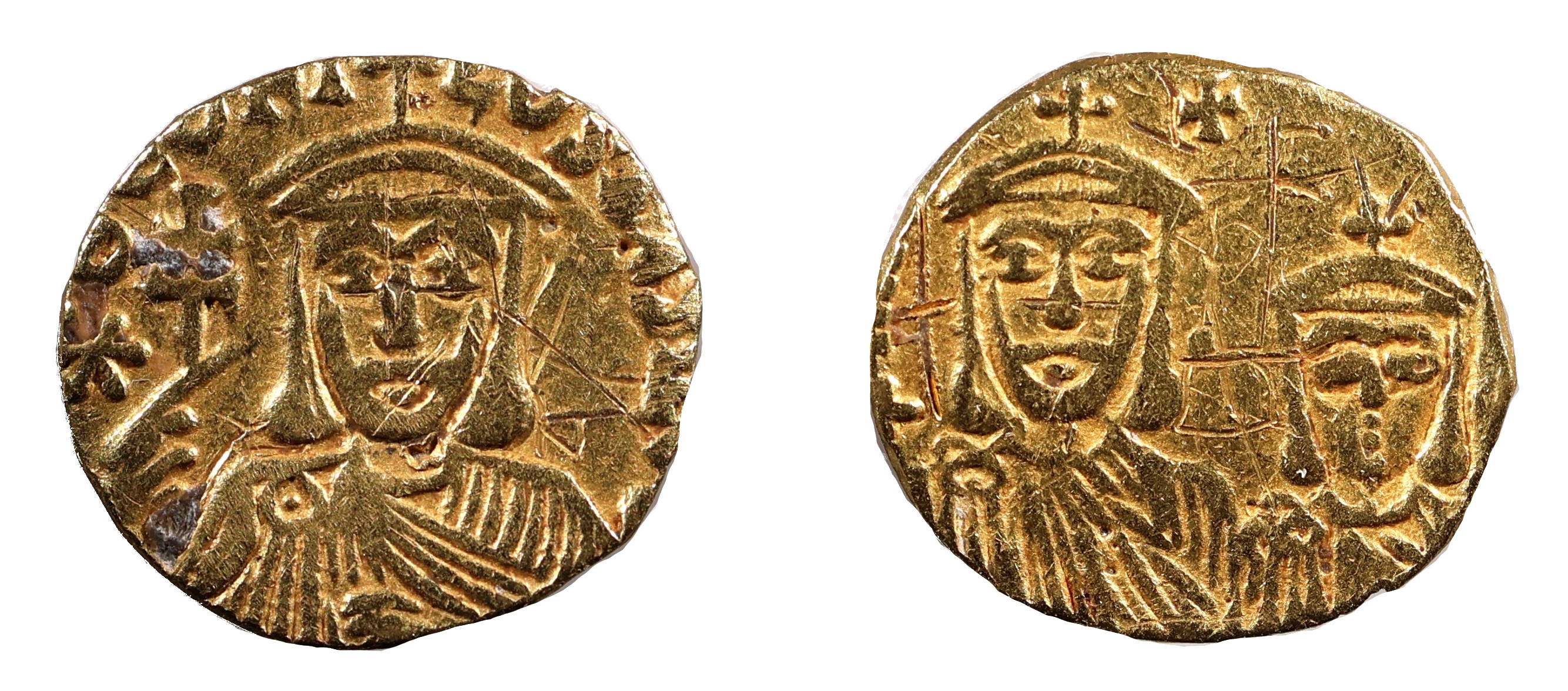 Theophilus, with Constantine and Michael III. 829-842. AV Solidus