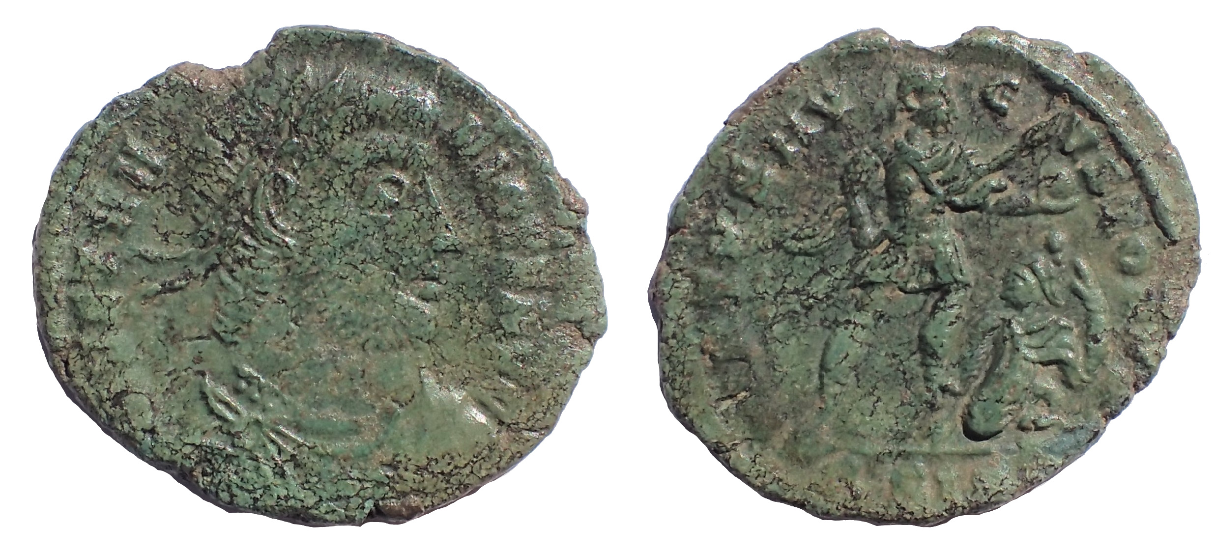 Vetranio. AD 350. Æ 19. Siscia mint. VIRTVS AVGVSTORVM | Roman Imperial Coins