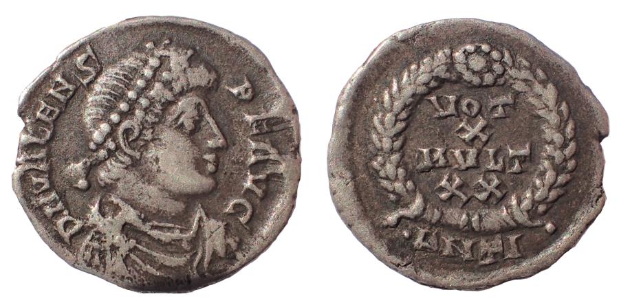 Valens. AD 364-378. AR Siliqua. | Roman Imperial Coins
