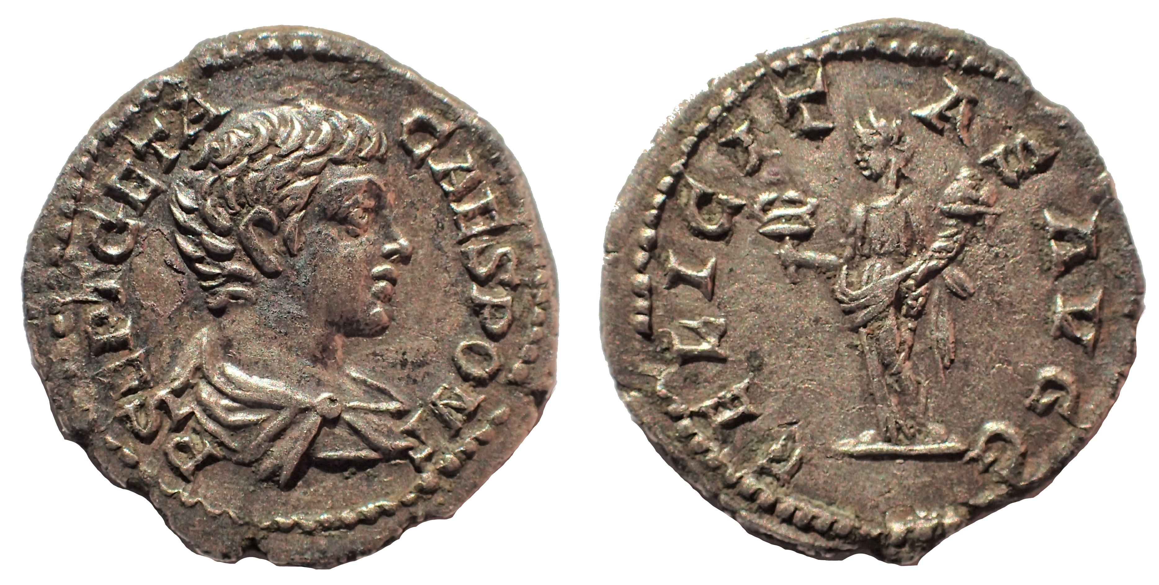 Geta, as Caesar. AR Denarius | Roman Imperial Coins