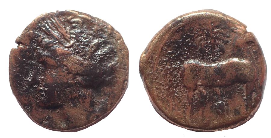 Carthage. Circa 400-350 BC. Æ 16 | Greek Coins