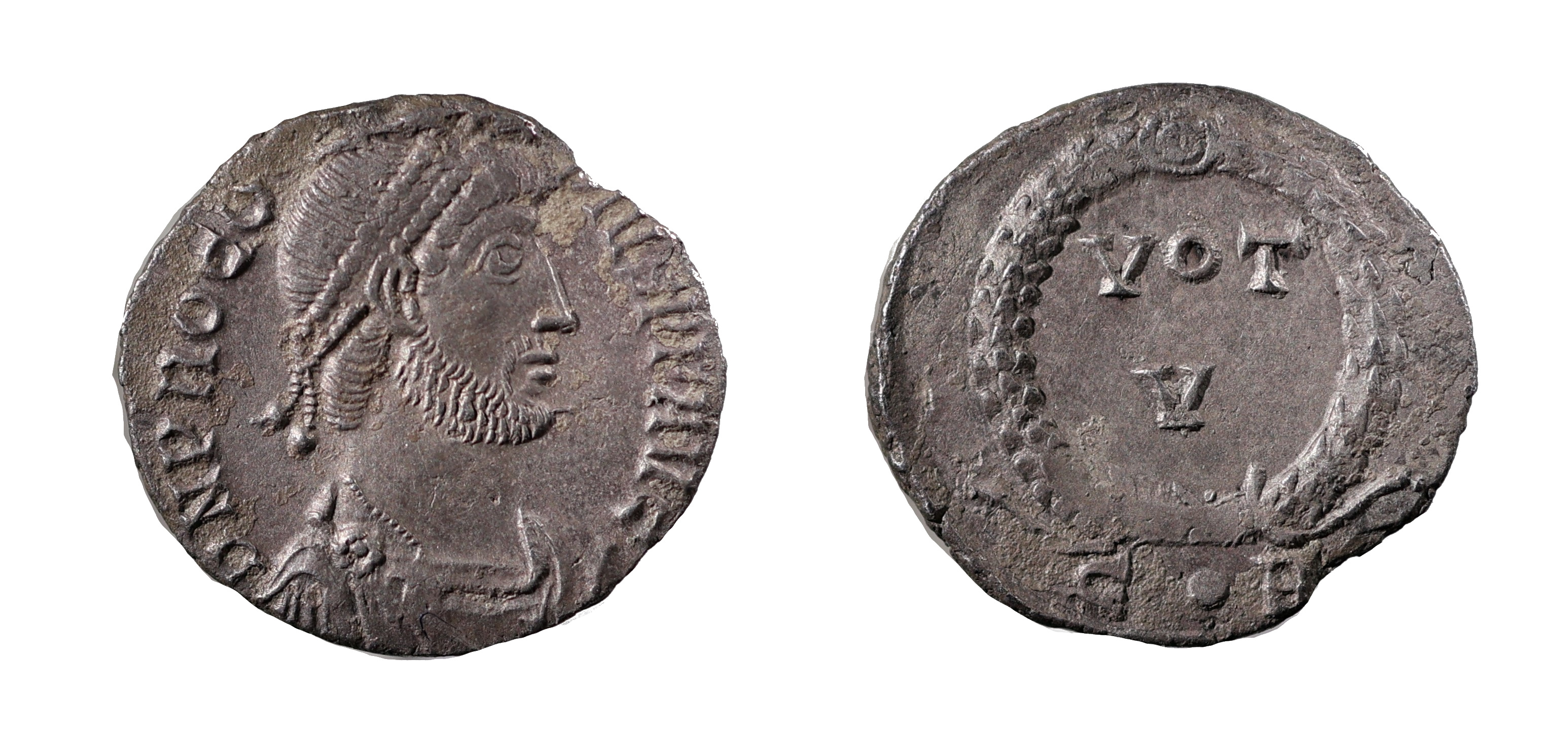Procopius (AD 365-366). Ar Siliqua. Rare.