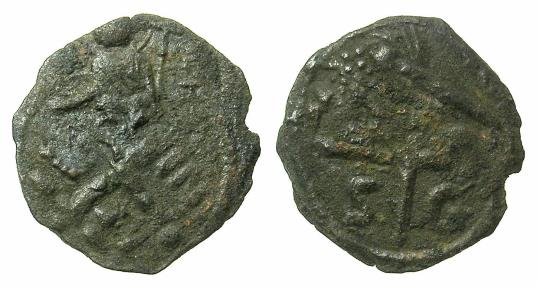 CRUSADER STATES.Principality of Antioch.Tancred AD 1104-1112.AE.Follis ...