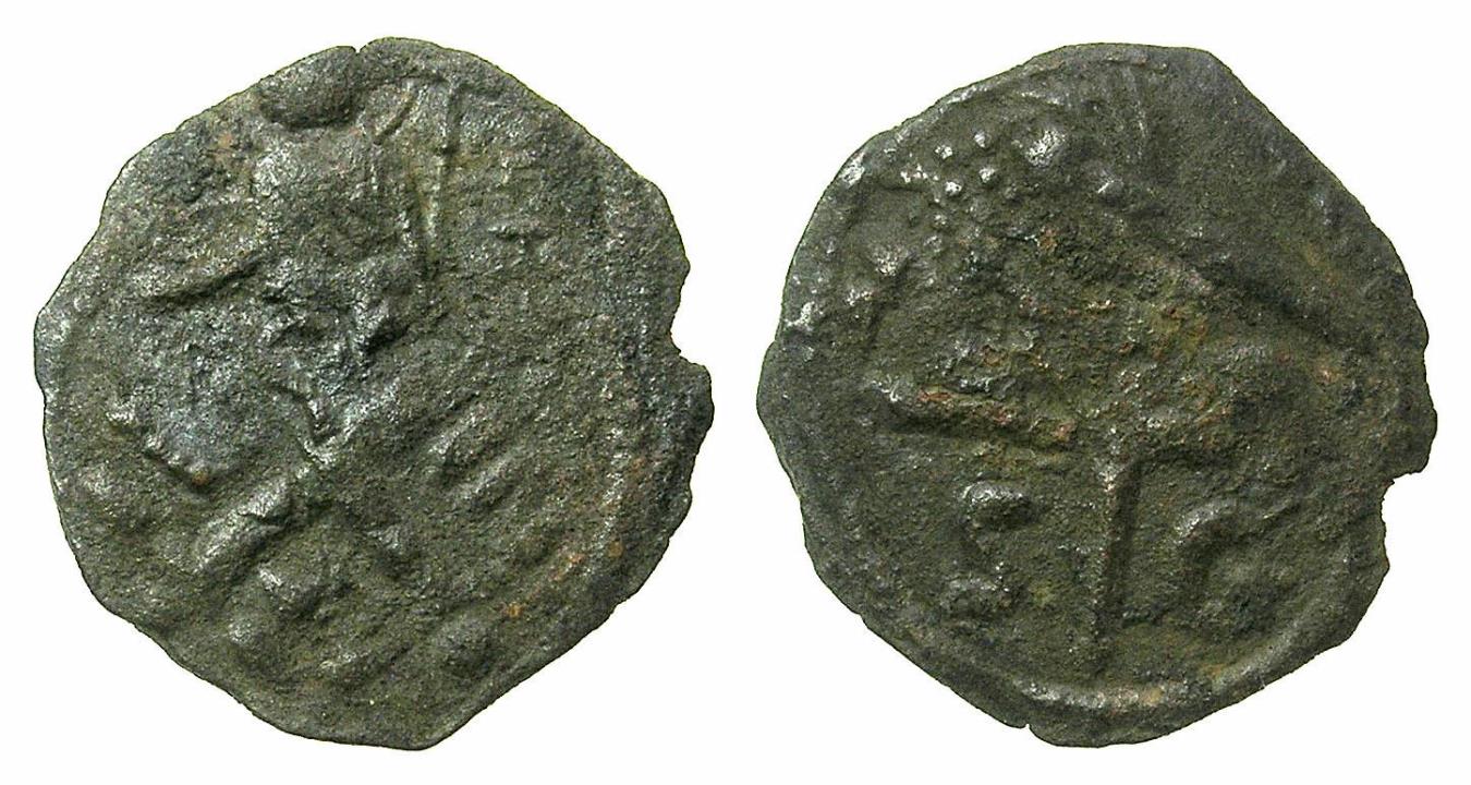 CRUSADER STATES.Principality of Antioch.Tancred AD 1104-1112.AE.Follis ...