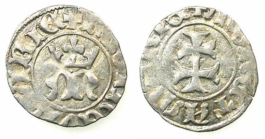 HUNGARY.Maria AD 1382-1385.AR.Denar. | Medieval Coins