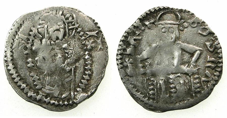BOSNIA, under SERBIA.Ban Stjepan Kotromanic AD 1322-1353.AR.Dinar ...