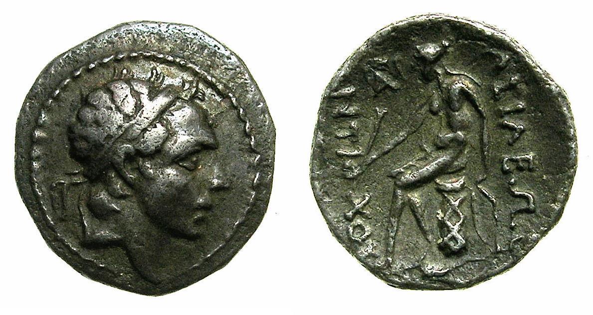 SELEUCID EMPIRE.Antiochus IV 175-164BC.AR.Drachma.Mint of Media or ...