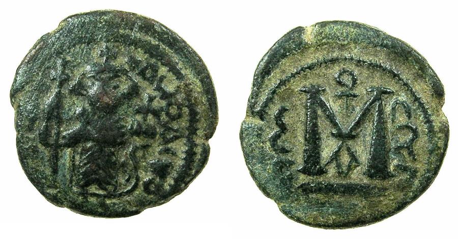 ARAB BYZANTINE Anonymous 7th cent AD AE Fals. Damascus mint ...
