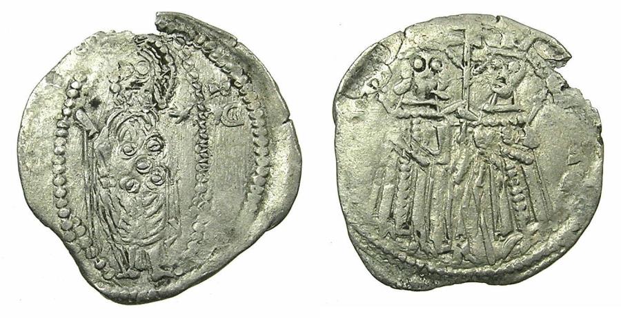 SERBIA.Stefan VIII Uros IV Dusan as Emperor AD 1345-1355.AR Dinar.