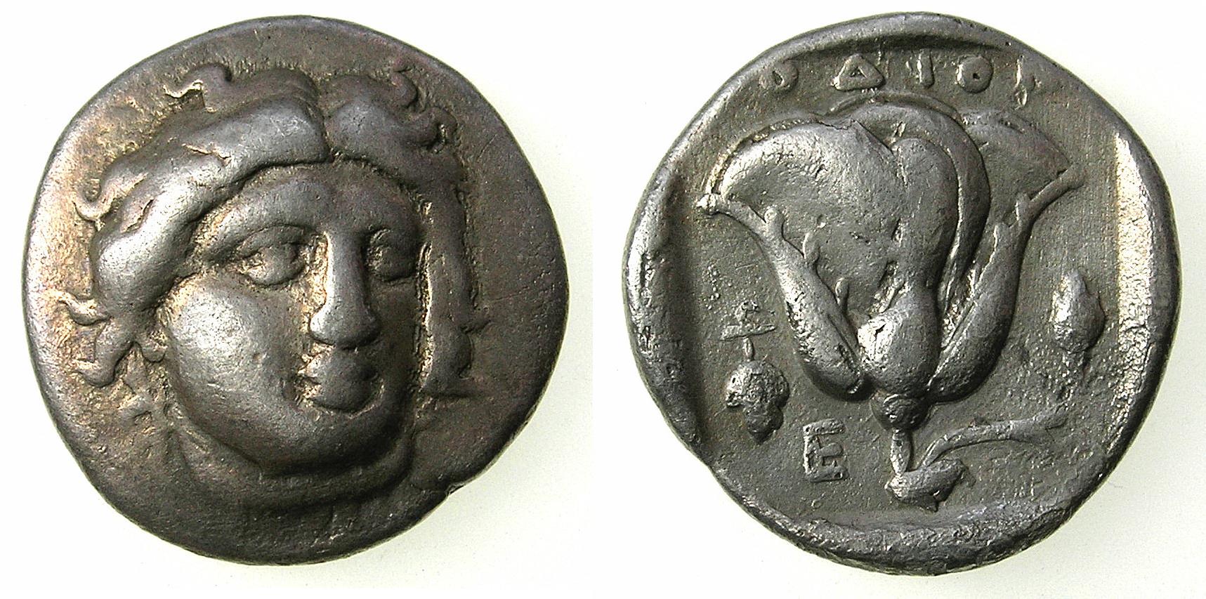 CARIA, Island off. RHODES.Circa 305-275.AR.Didrachma. | Greek Coins