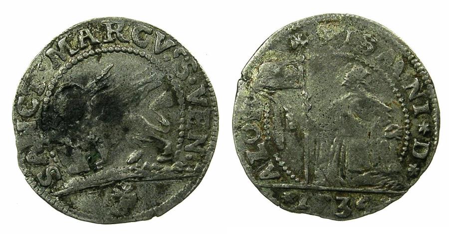 ITALY.VENICE.Alvise Pisani 1735-1741.AR.10 soldi 1734. Anachronistic date.