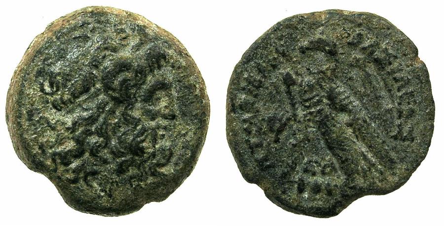 PTOLEMAIC EMPIRE.CYPRUS.Ptolemy VI 1st period 180-170 BC.AE.27mm ...