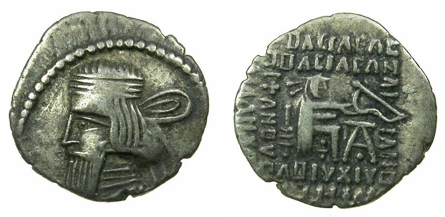 PARTHIA.Pacorus I AD 78-120.AR.Drachma.Mint of EKBATANA. | Greek Coins