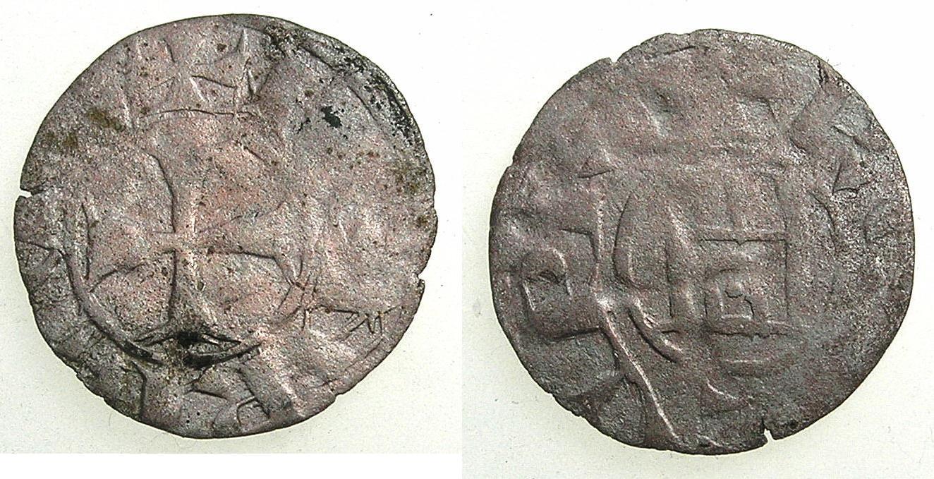CRUSADER STATES.CYPRUS.Henry I AD 1218-1253.Billon Denier.Type 7.Group ...