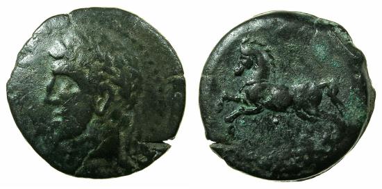 NUMIDIA.Massinissa or Micipsa circa 203-148-118 BC.AE. | Greek Coins