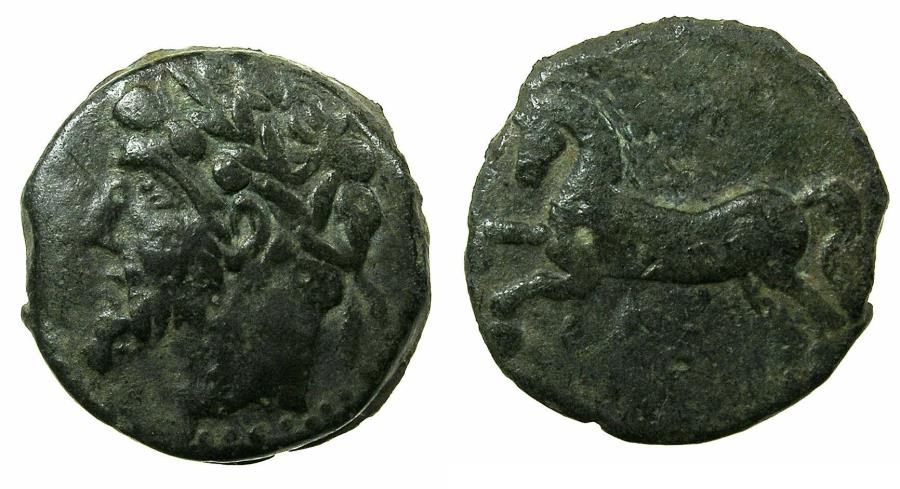 NUMIDIA.Massinissa or Micipsa circa 203-148-118 BC.AE. | Greek Coins