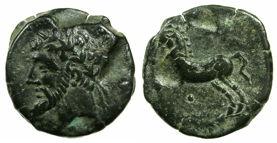 NUMIDIA.Massinissa or Micipsa circa 203-148-118 BC.AE.25.4mm | Greek Coins