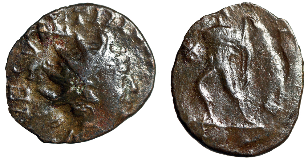 Tetricus II Caesar INVICTVS Sol with Whip Rare | Roman Imperial Coins